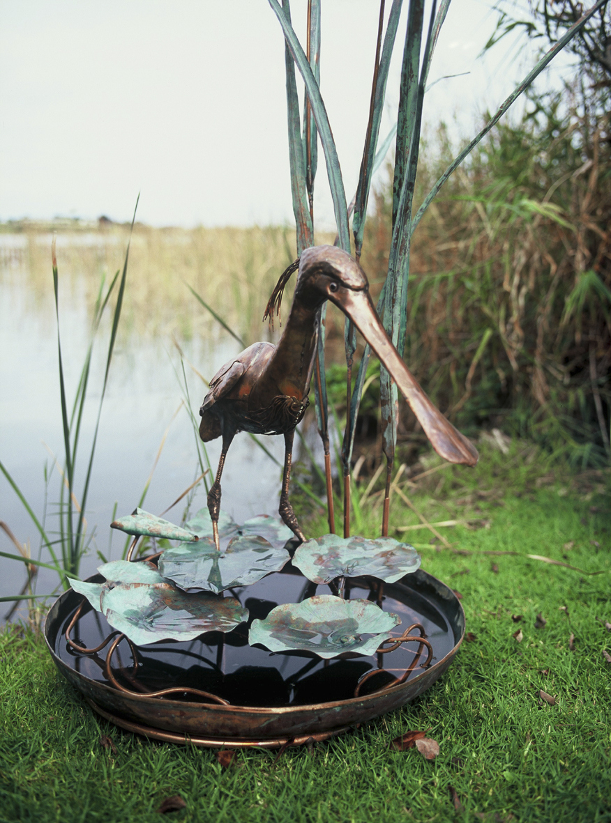Spoonbill water feature – David Hamilton